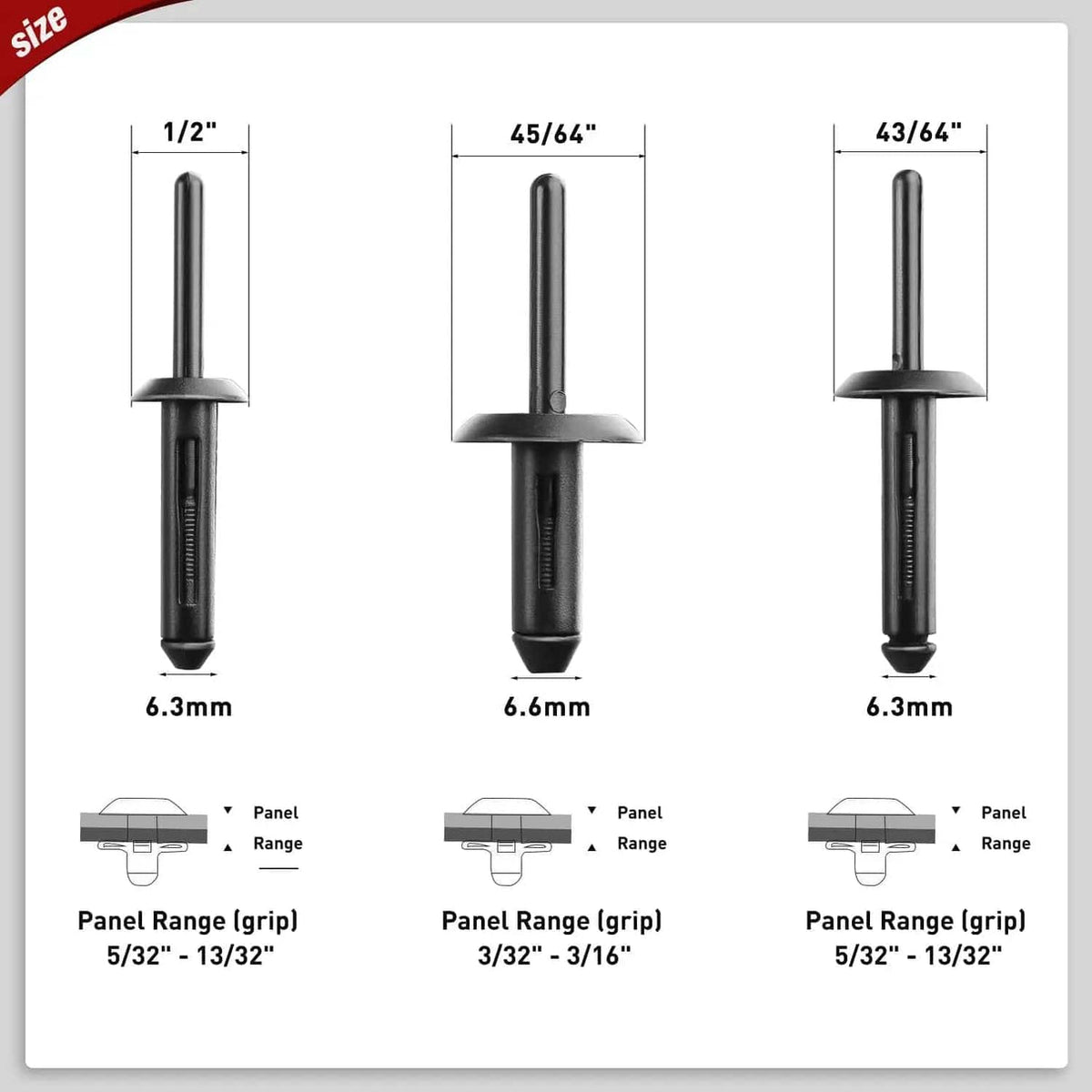115 Pcs Pop Rivet Assortment – passion 4x4 store