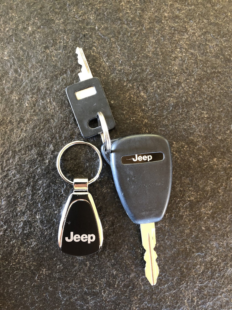 Automotive Gold Teardrop Jeep Logo Keychain – passion 4x4 store