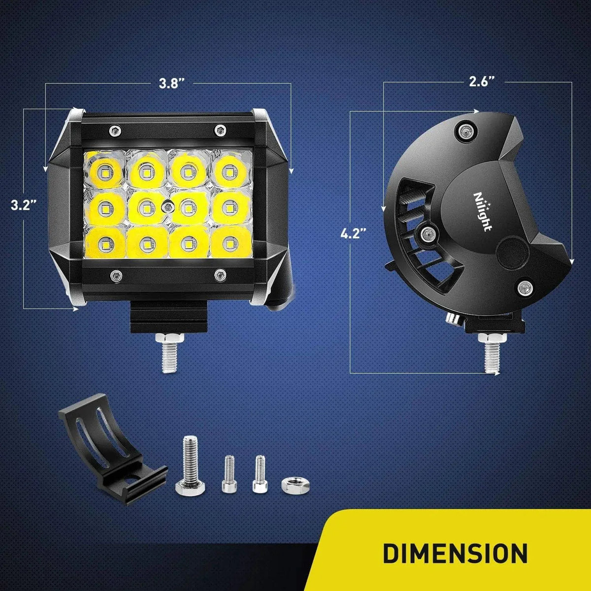 4 Inch 36W 3600LM Triple Row Spot Led Pods (Pair) – passion 4x4 store