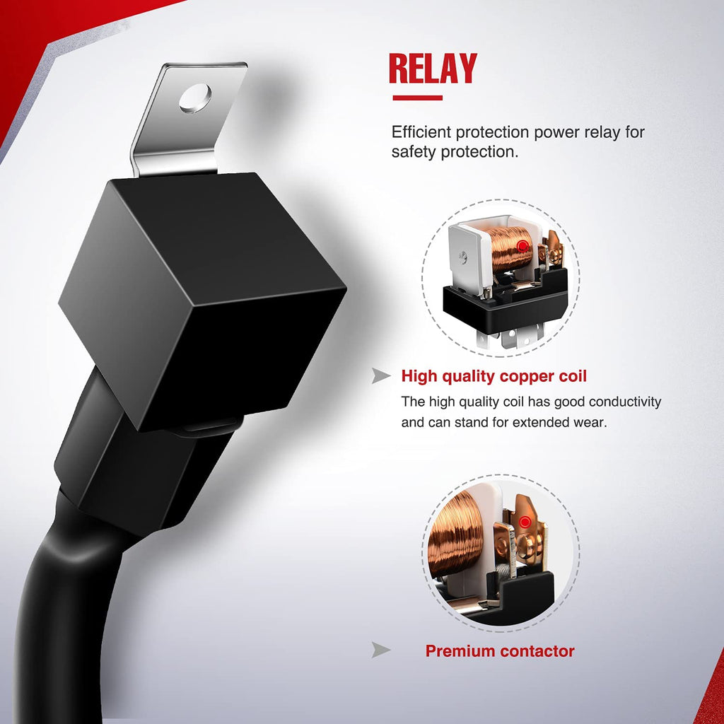 16AWG Wire Harness Aluminium Kit 2 Leads W/ 12V 3Pin Switch | 3 Fuses ...