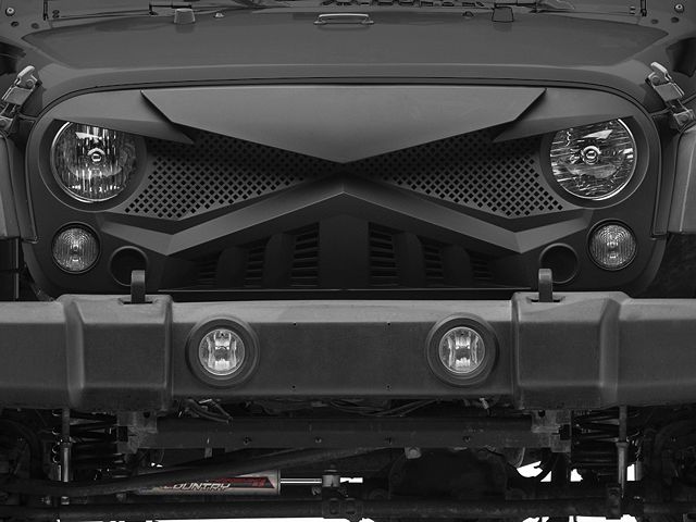 RedRock Hawk Grille; Matte Black (07-18 Jeep Wrangler JK) – passion 4x4 ...