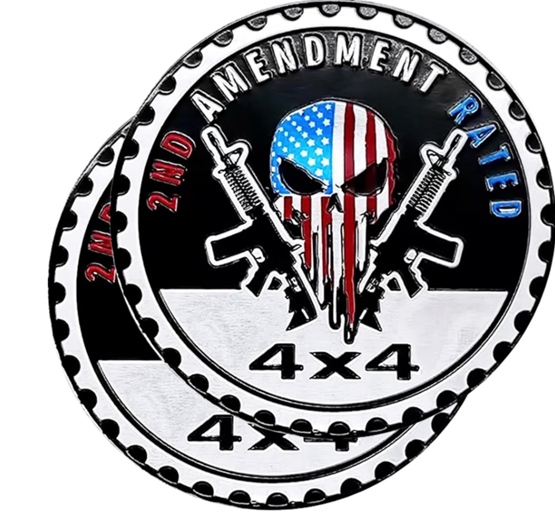 1 PCS Freedom Badge Rated Car Emblem, 4 x 4 Metal Automotive Badge, 3D ...